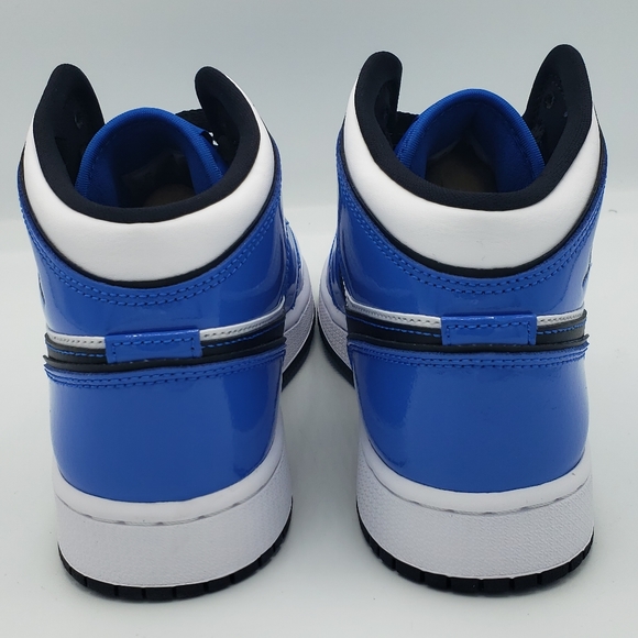 Jordan | Shoes | Jordan Mid Signal Blue Patent Leather | Poshmark